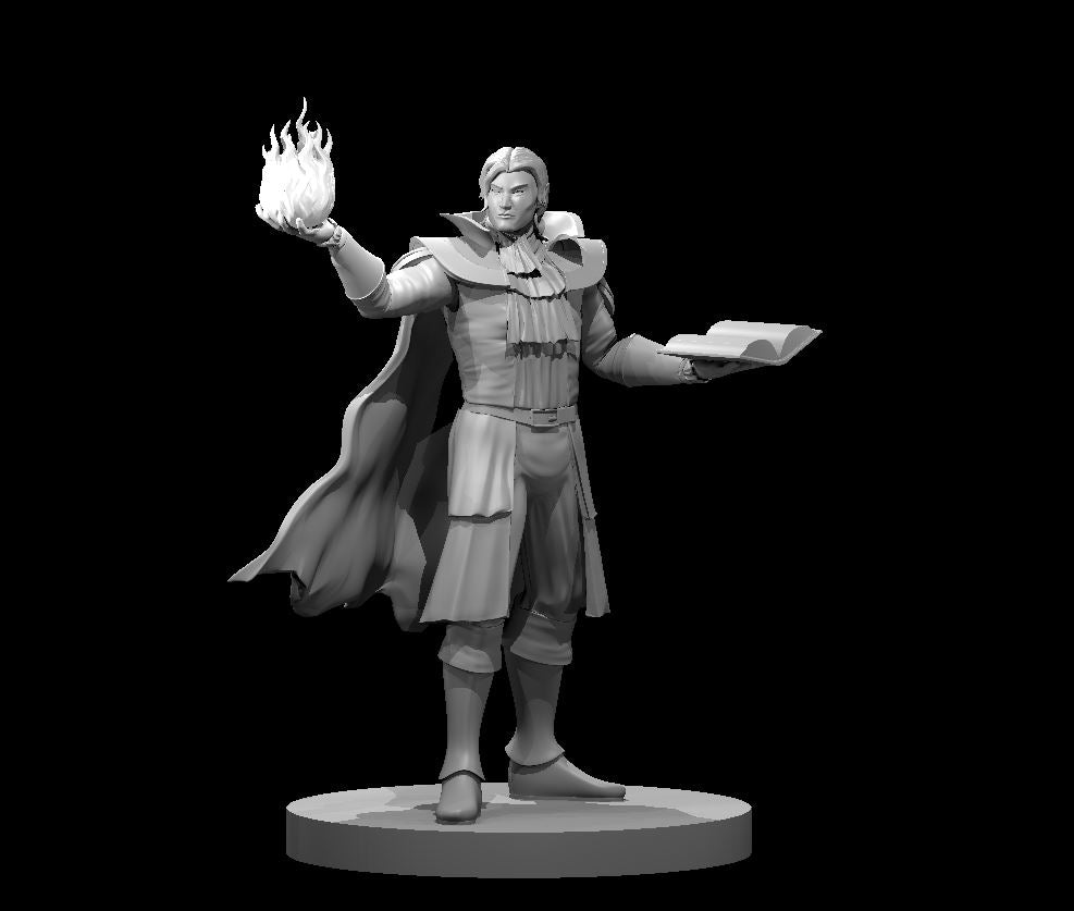 Elf Wizard Miniature | 28mm RPG Model | BSI - Blacksheep Industries